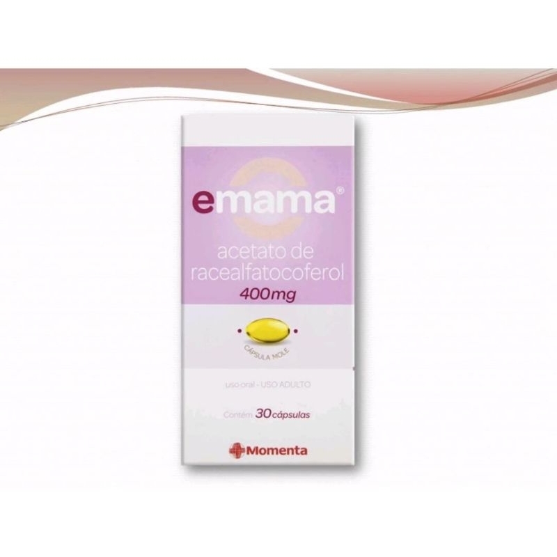 Emama 400mg c/30 cápsulas Vitamina E | Shopee Brasil