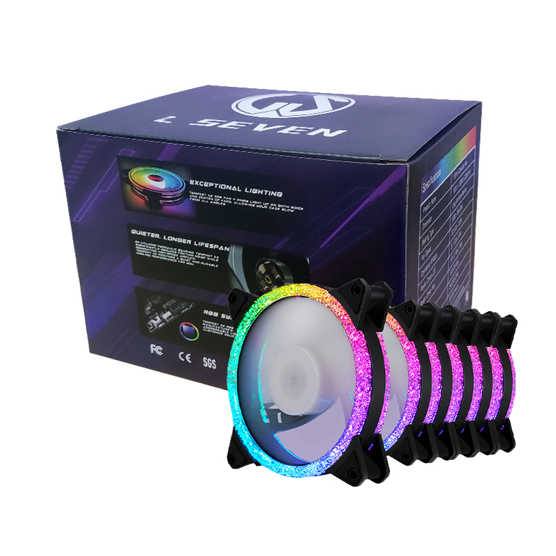Kit Cooler Fan Rgb 120mm + Controladora Interface SATA | Shopee Brasil