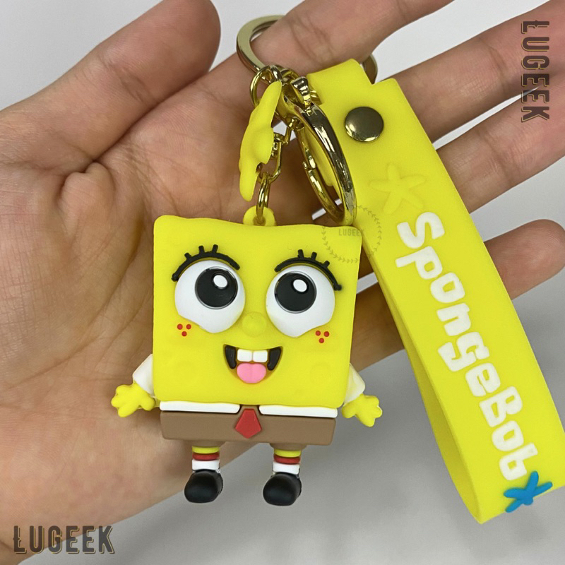 Chaveiro bob esponja Patrick Sandy Patrique desenho animado | Shopee Brasil
