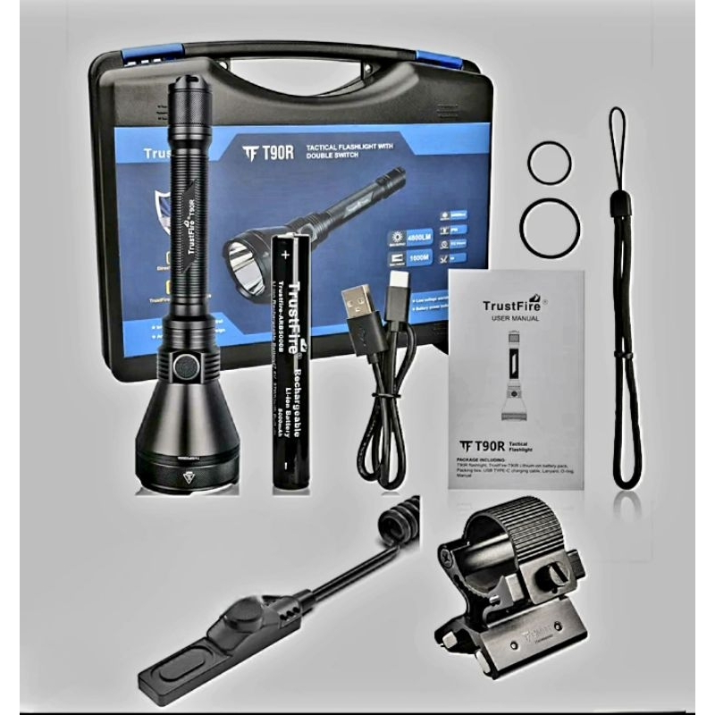 Lanterna Trustfire T90R Tactical Turbo ( original ) | Shopee Brasil