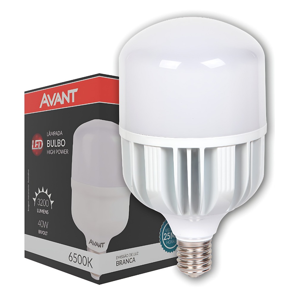 Lâmpada Ultra Led 40w Alta Potência Branca Fria Bivolt Bulbo | Shopee ...