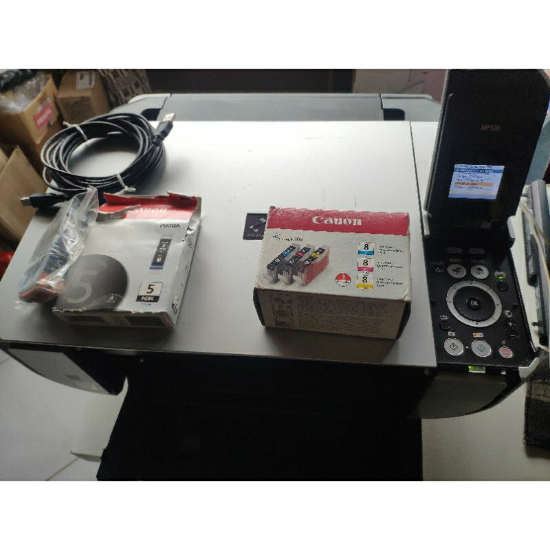 impressora multifuncional canon mp520 perfeita + 4 cartucho originais ...
