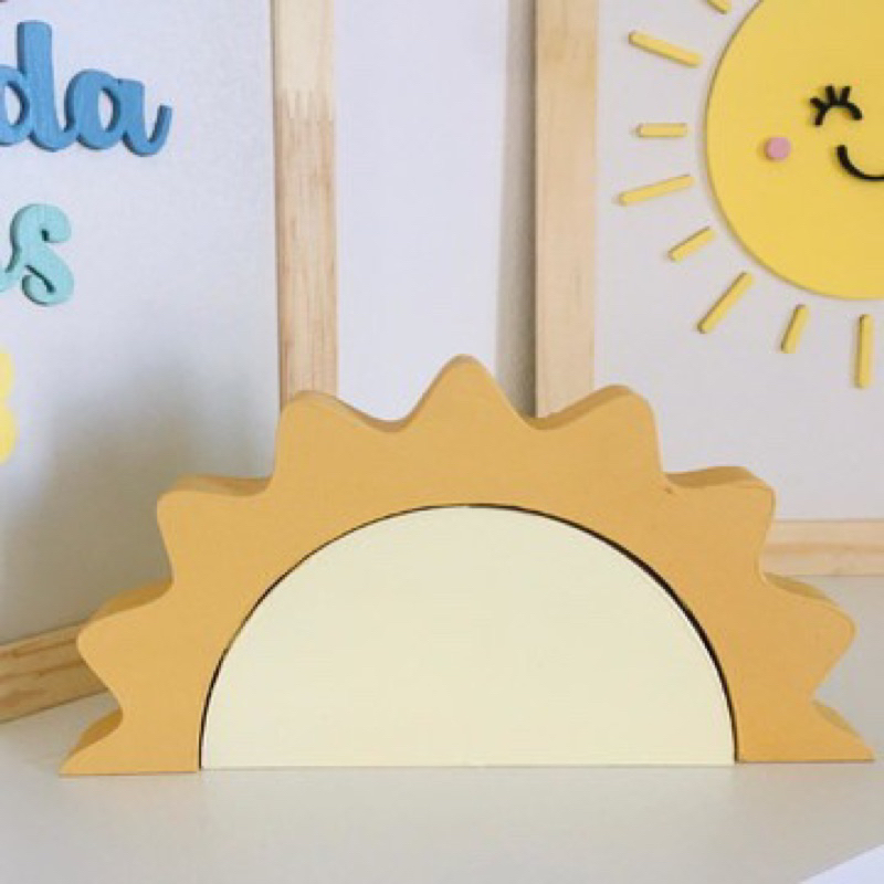 Decoração de SOL em mdf - Para quarto de bebe - produto sem pintura ...