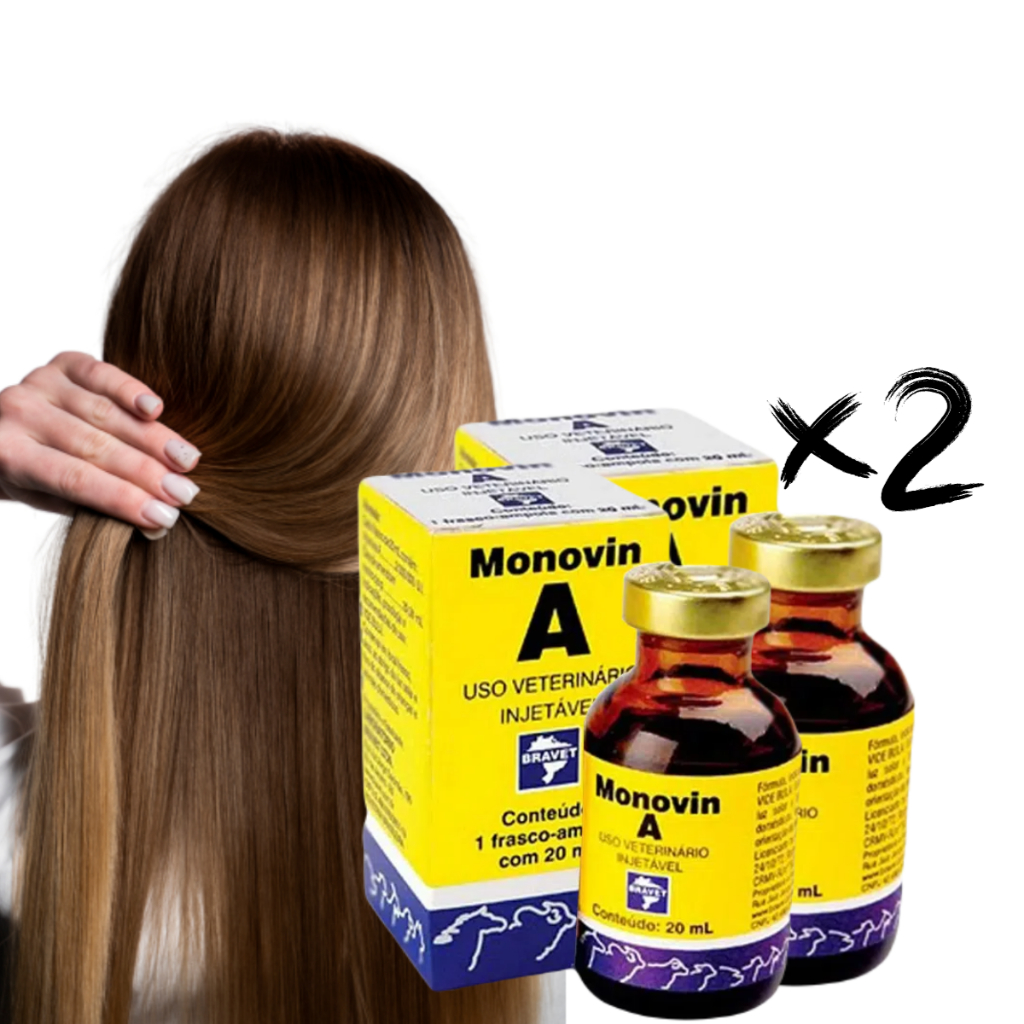 Kit 2 Monovin A 20ml Original Vitamina Para Crescer Cabelo | Shopee Brasil