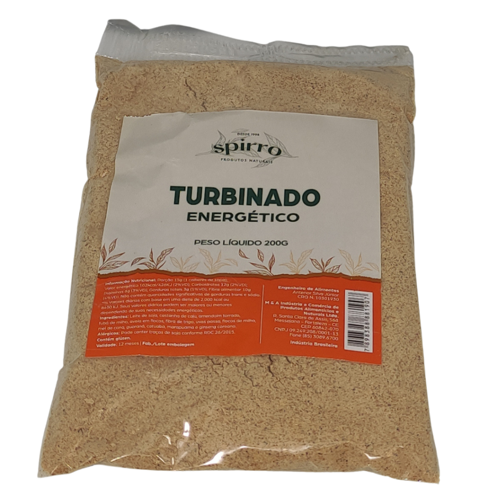 Turbinado Energético 200g Spirro Produtos Naturais - Energético Natural ...