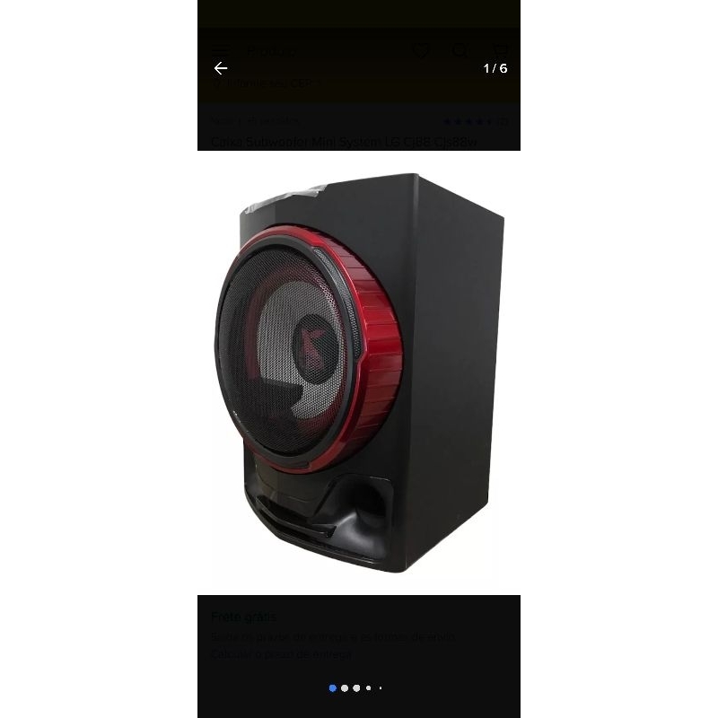 2 Caixas de som LG cj88 | Shopee Brasil