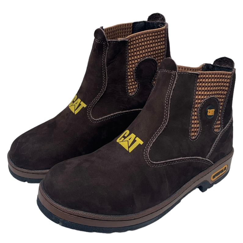 Bota Botina Cat Caterpillar Em Couro Boa, Bonita e Barata para trabalho ...