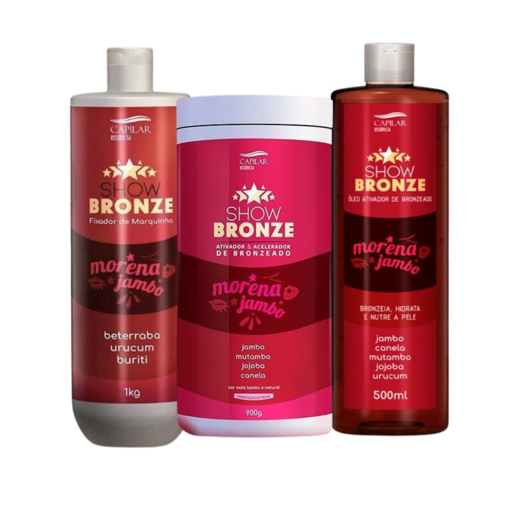 Kit Morena Jambo Completo Show Bronze Capilar Essência | Shopee Brasil