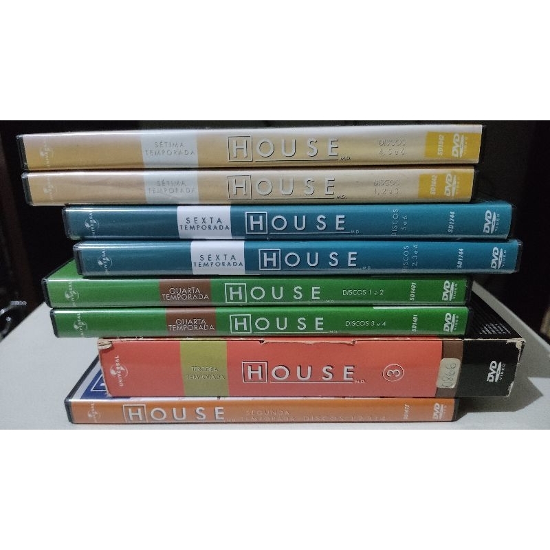 box dvd Dr house temporada 2,3,4,6,7. | Shopee Brasil