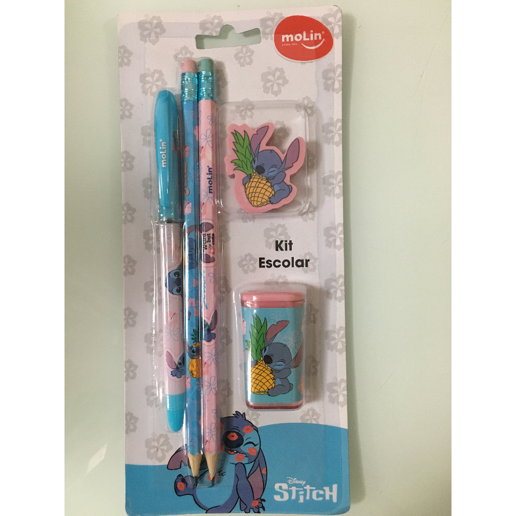 Kit Escolar Stitch Molin | Shopee Brasil