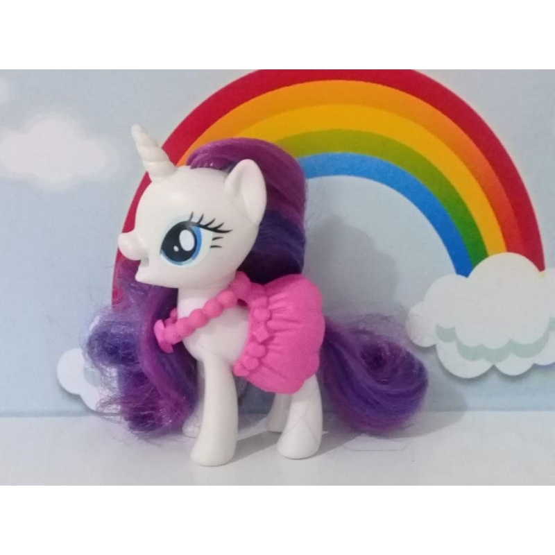 Boneco My Little Pony Rarity Hasbro 8cm | Shopee Brasil