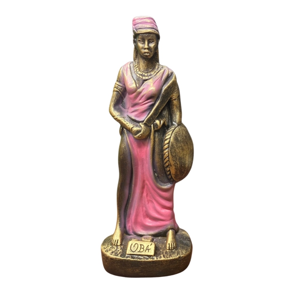 Imagem Orixa Oba Gesso 23cm - Umbanda/candomble | Shopee Brasil