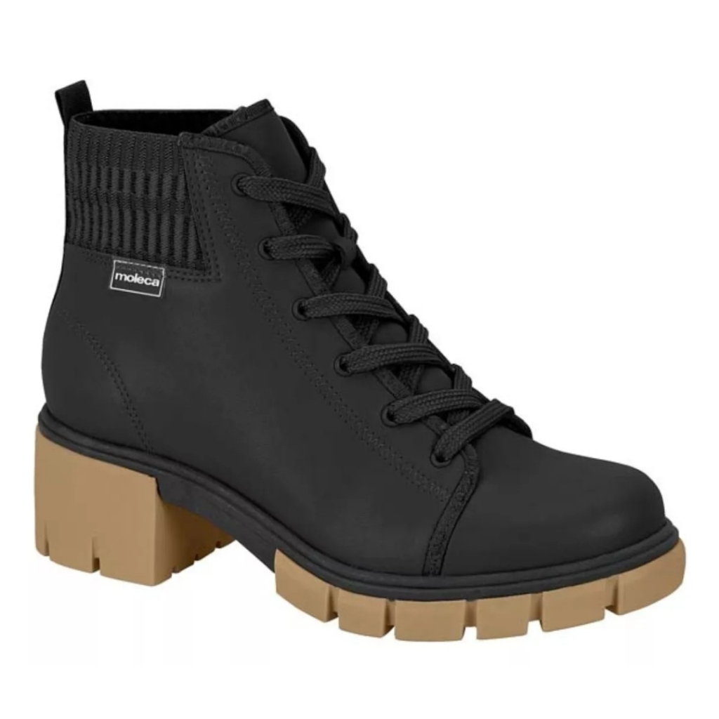 Bota Moleca Tratorada Salto Grosso 5338.103 Preto | Shopee Brasil