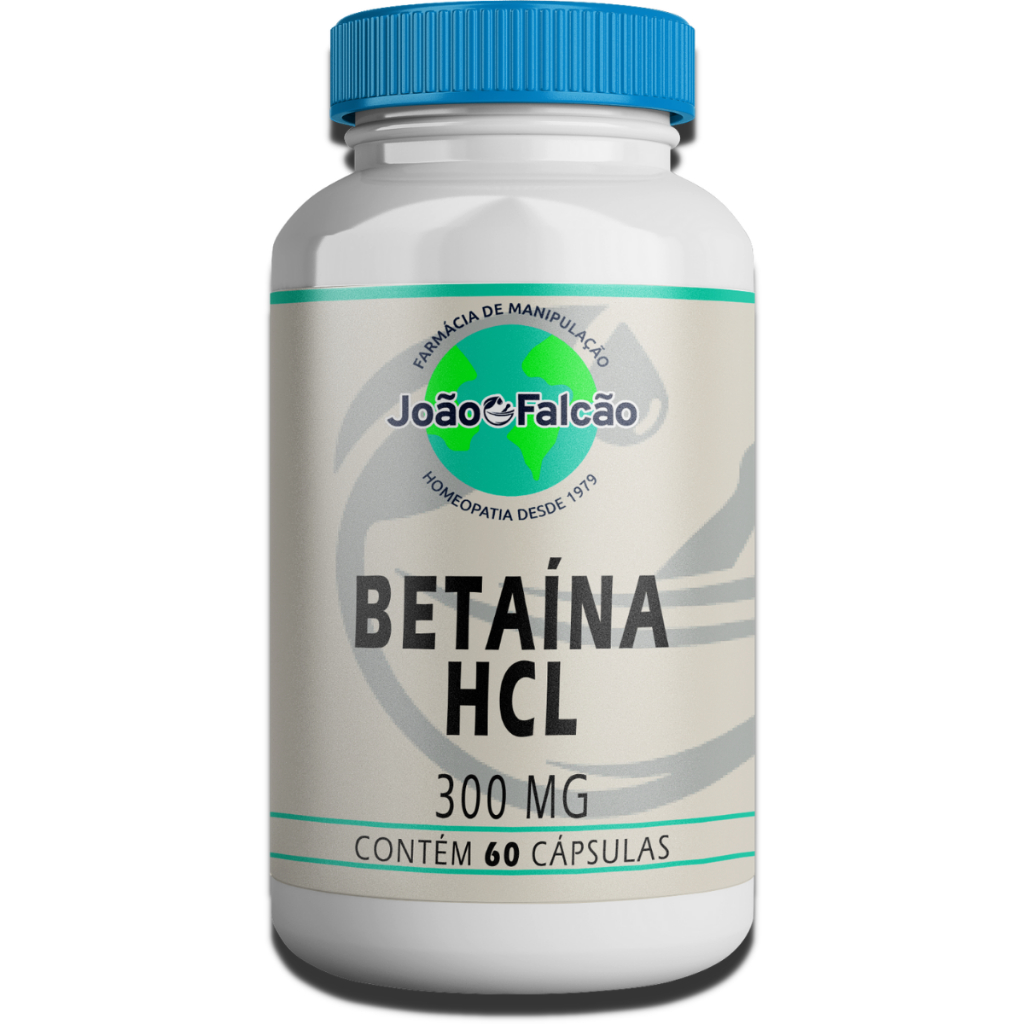 Betaína HCL 300Mg - 60 Cápsulas | Shopee Brasil