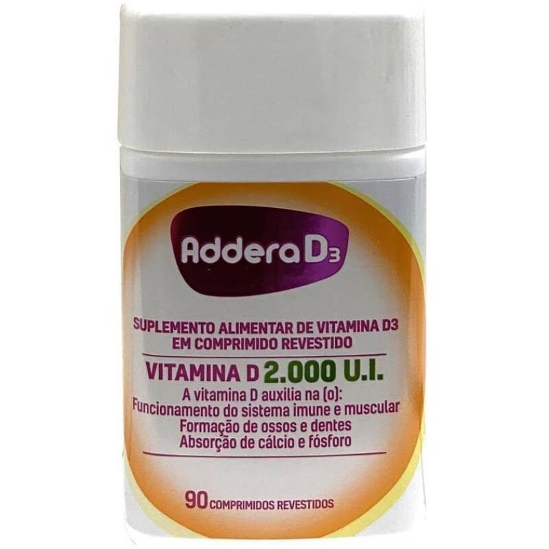 Vitamina D Addera D3 2000ui 90 Comprimidos | Shopee Brasil