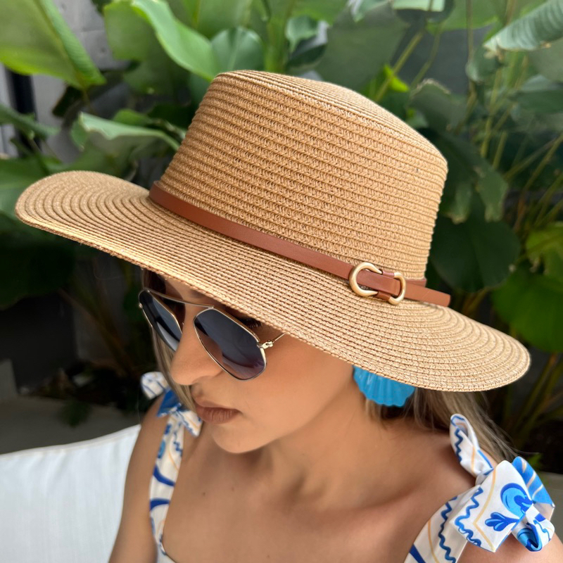 Chapeu De Praia Flexivel Chapéu Moda Panamá Praia Flexível