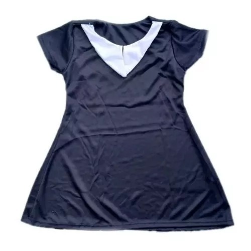 Fantasia Roupa Infantil Wandinha Família Addams Halloween | Shopee Brasil