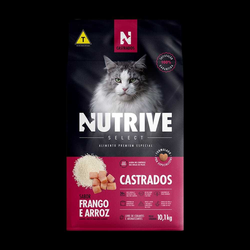 Nutrive gato castrado frango 10,1kg | Shopee Brasil