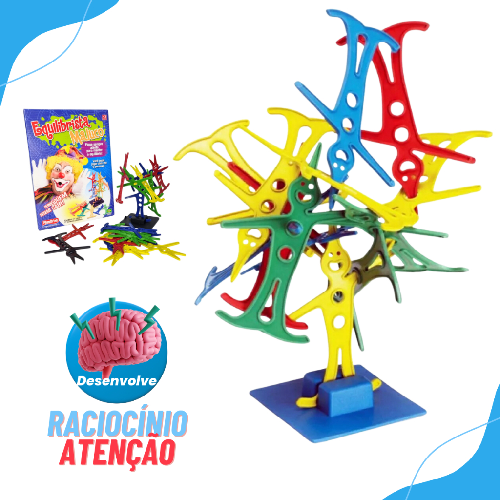 Os Equilibristas Jogo Infantil De Equilíbrio E Coordenação Madeira🛑
