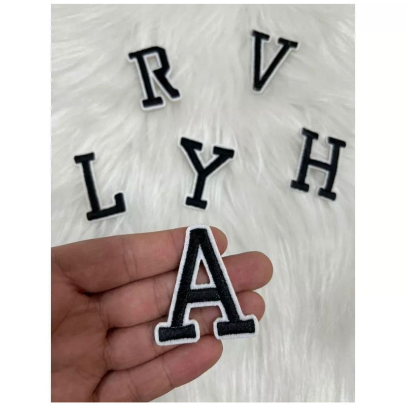 Adesivo KIT 5 Letras Palavra Nome NANDA Patch de Roupa Aplique Bordado ...
