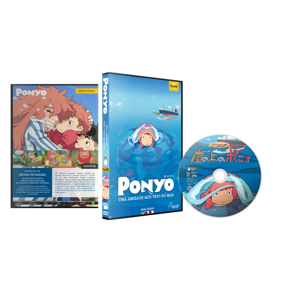 Dvd Ponyo: Uma Amizade Que Veio Do Mar Studio Ghibli | Shopee Brasil