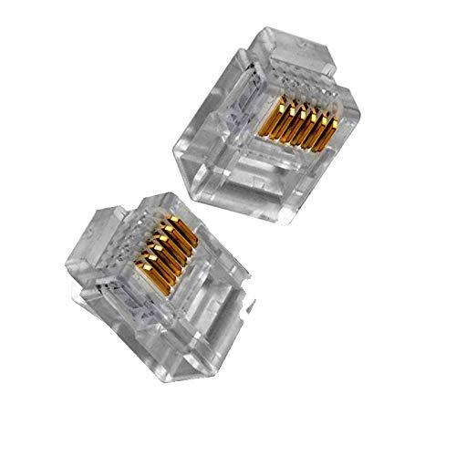 Kit Conector Rj11 4 Vias 6x4 c/ 10 Unidades | Shopee Brasil