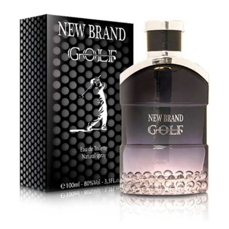 Perfume New Brand Golf Black Masc 100ml | Shopee Brasil
