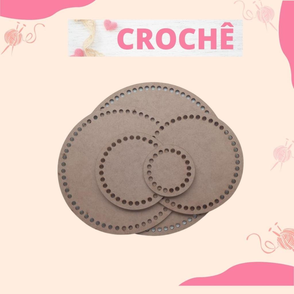 KIT 10 PEÇAS REDONDO - Sousplat Supla Soupla Suplat Artesanato CROCHE ...