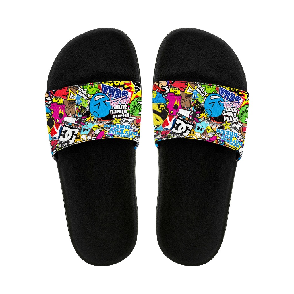 Chinelo Slide Masculino feminino unissex Com Estampa desenho golden ...