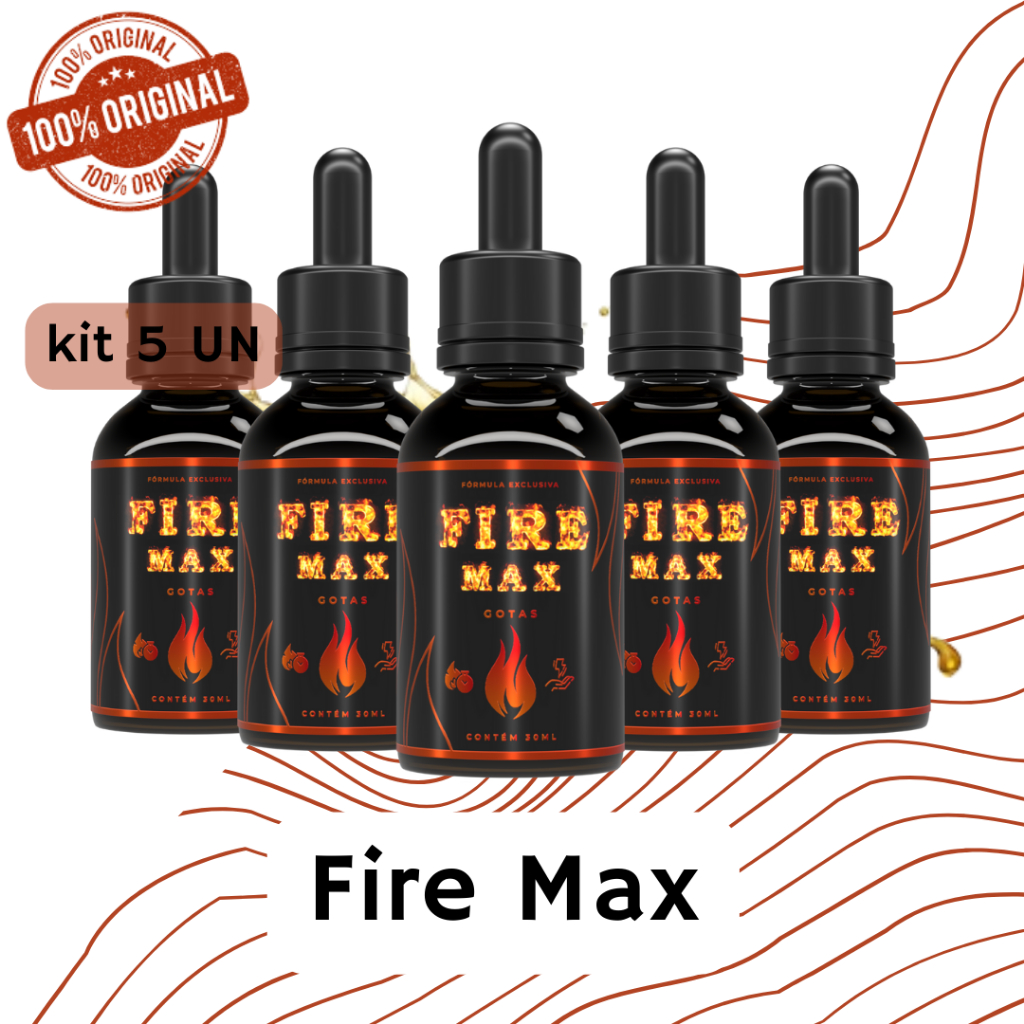 Super Oferta 5 Fire Max Gotas Original 30ML | Shopee Brasil