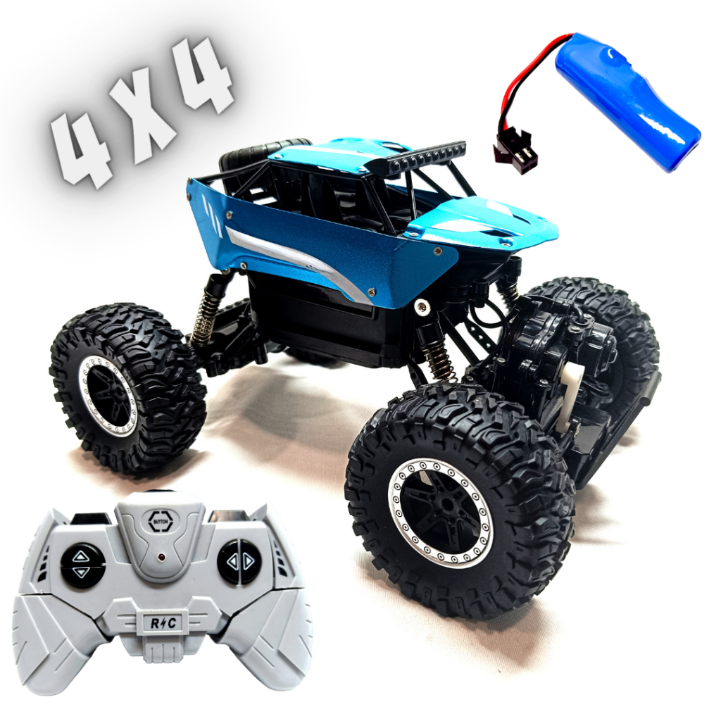 Carrinho de Controle Remoto Off Road 4x4 Moster C/ 4 Motores ...