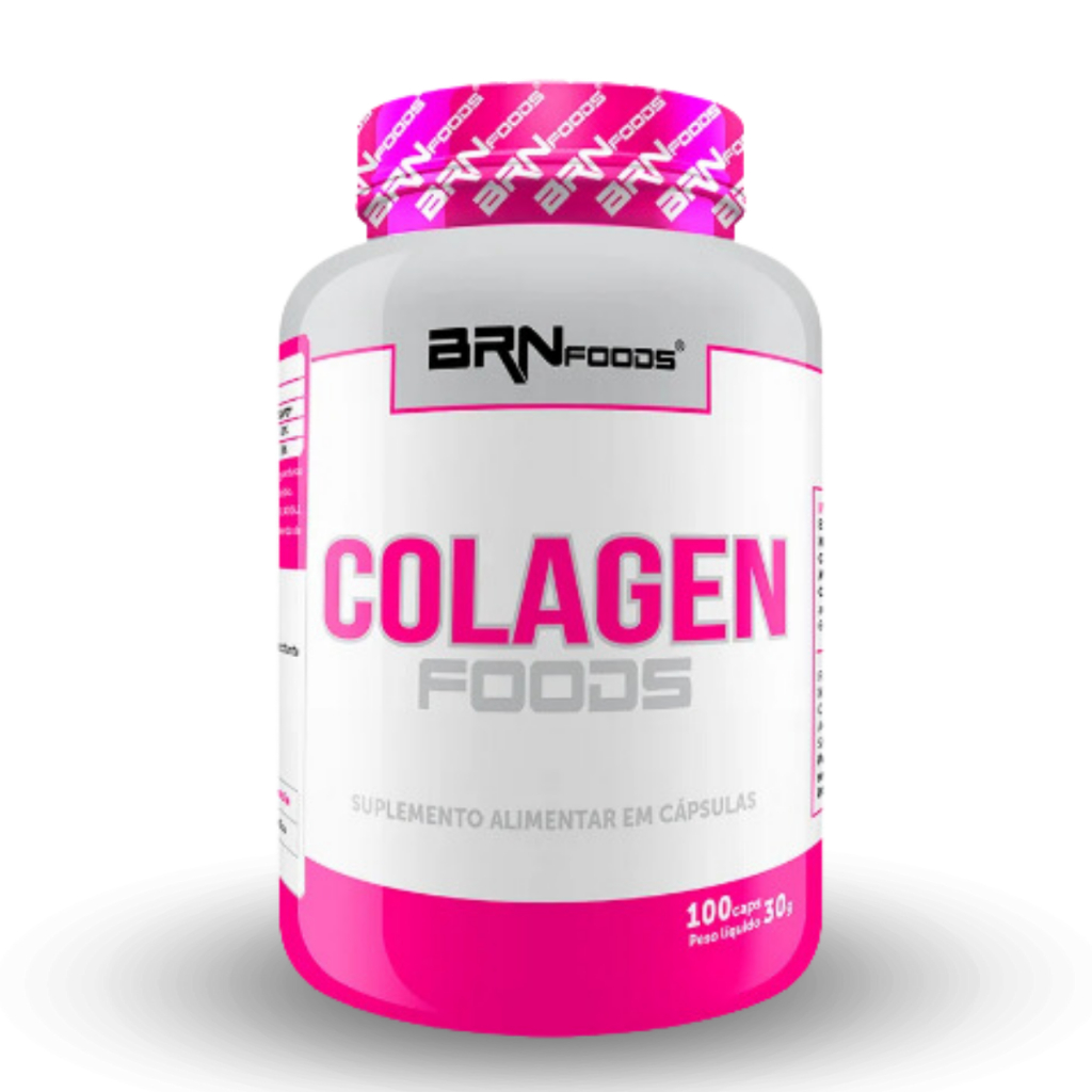 Colágeno Colagen Foods 100 cápsulas BRN Foods | Shopee Brasil