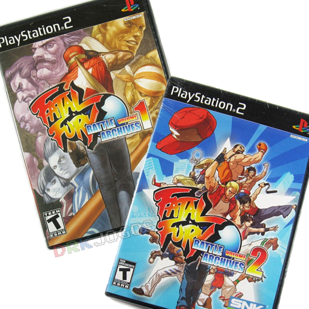 Fatal Fury Battle Archives Vol. 1 + 2 ps2 originais americanos novo lacrado playstation mídia ...