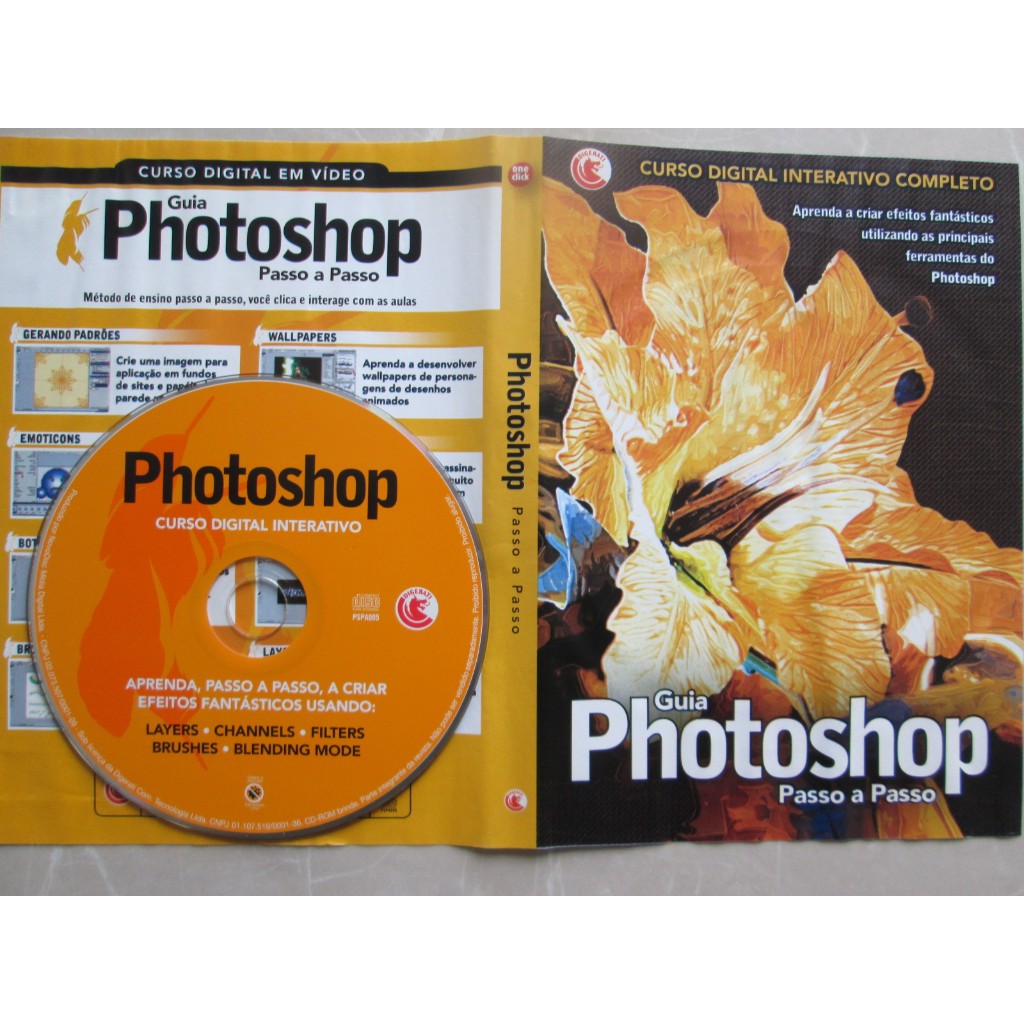 DVD - PHOTOSHOP / Guia Photoshop Passo A Passo / Curso Digital Interativo Completo / DVD ...