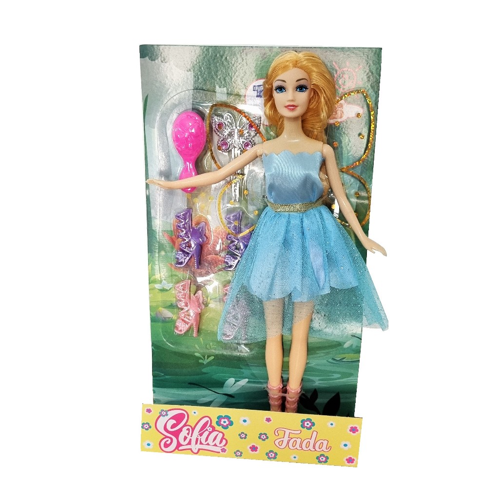 Boneca Fada Com Asas Estilo Barbie com acessórios | Shopee Brasil