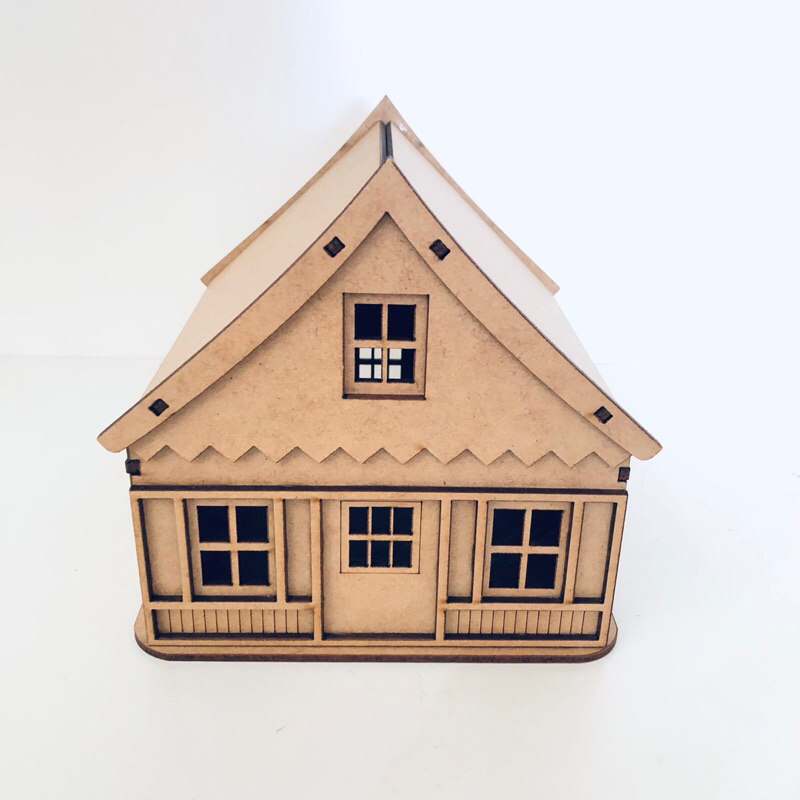 Mini Casa 8cm Decoração Mdf | Shopee Brasil