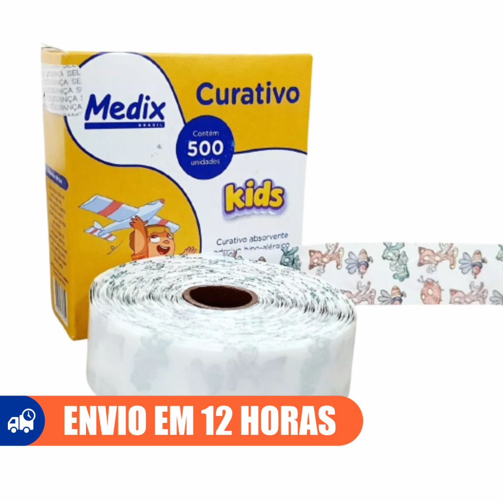 Curativo Redondo 500un Kids Bandagem Band Aid Medix | Shopee Brasil
