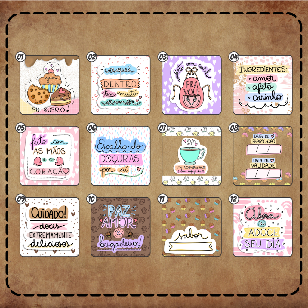 100 Tags Confeitaria | Shopee Brasil