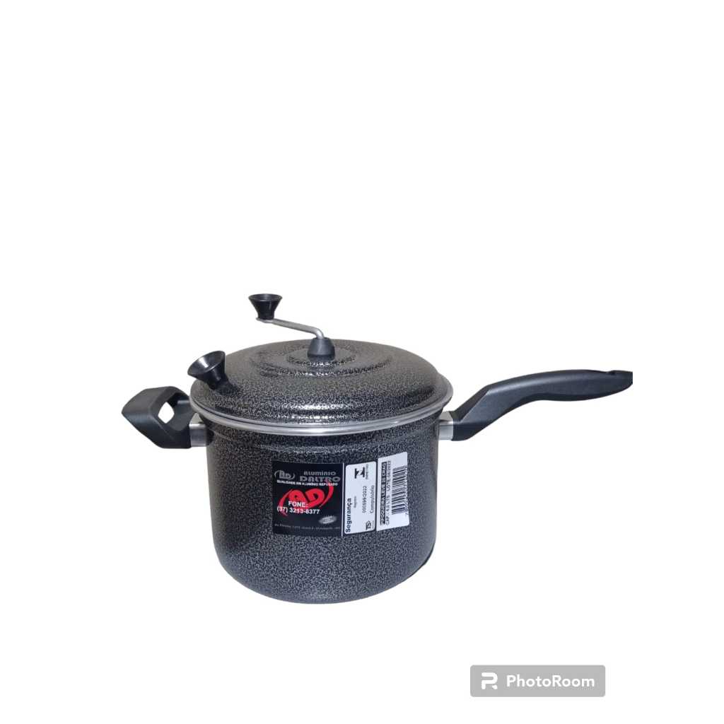 Pipoqueira De Aluminio Preto craqueado 4,1L Qualidade Praticidade ... Pipoqueira De Aluminio Preto craqueado 4,1L Qualidade Praticidade ...