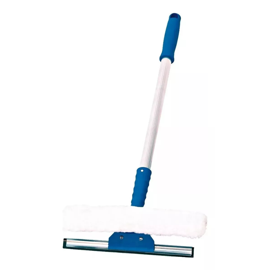 Kit 2 Em 1 Rodo Para Limpeza De Vidros 25cm Com Cabo 50cm | Shopee Brasil