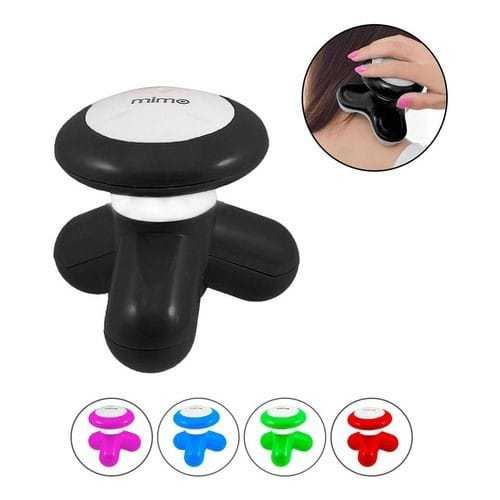 Mini Massageador Portátil A Pilha Ou USB Com 3 Pontos Relaxante pronto ...