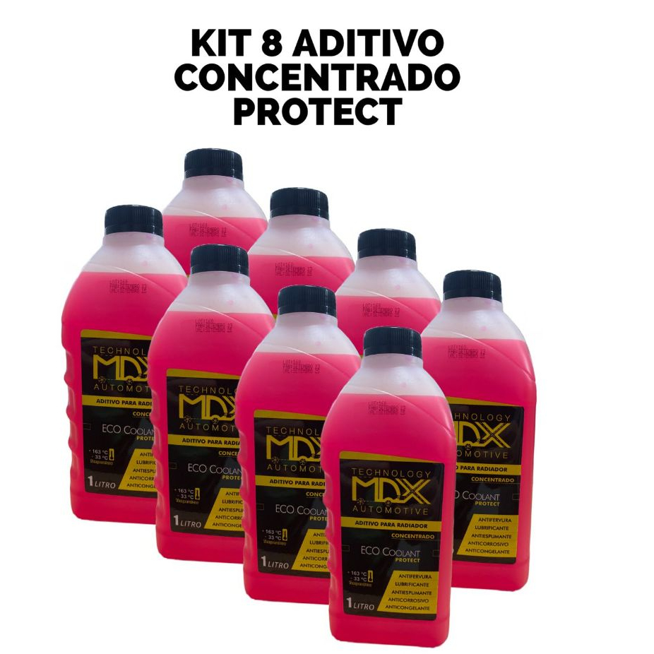 KIT 8 Aditivo Radiador Concentrado MDX ECO | Shopee Brasil