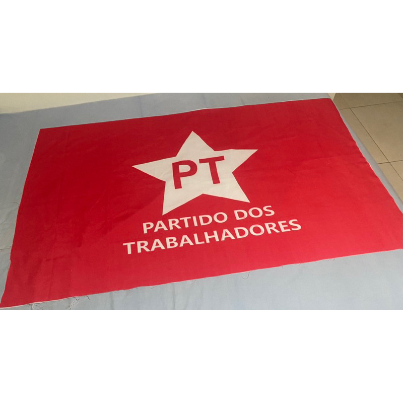 Bandeira do PT Grande | Shopee Brasil