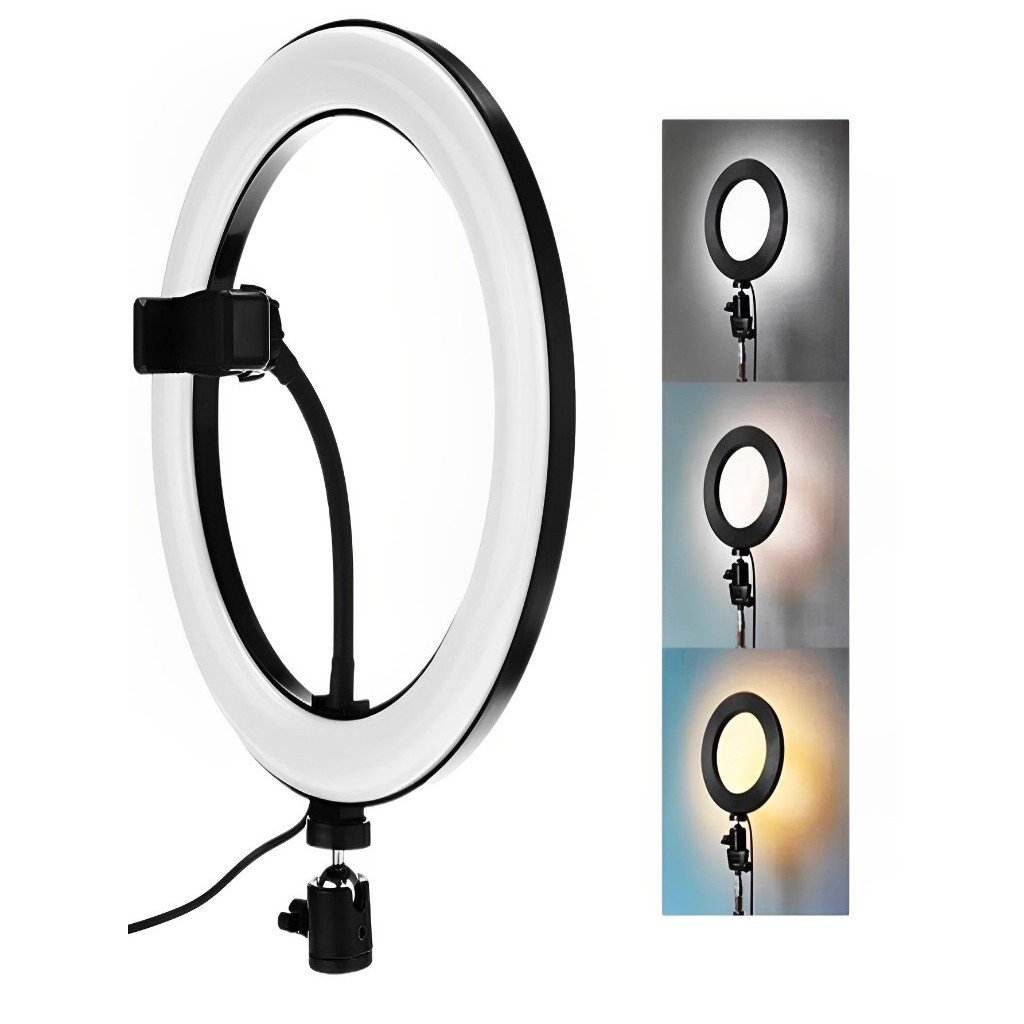 Kit Completo Ring Light Profissional 12 polegadas- 30cm C/ Tripé 2,10M | Shopee Brasil