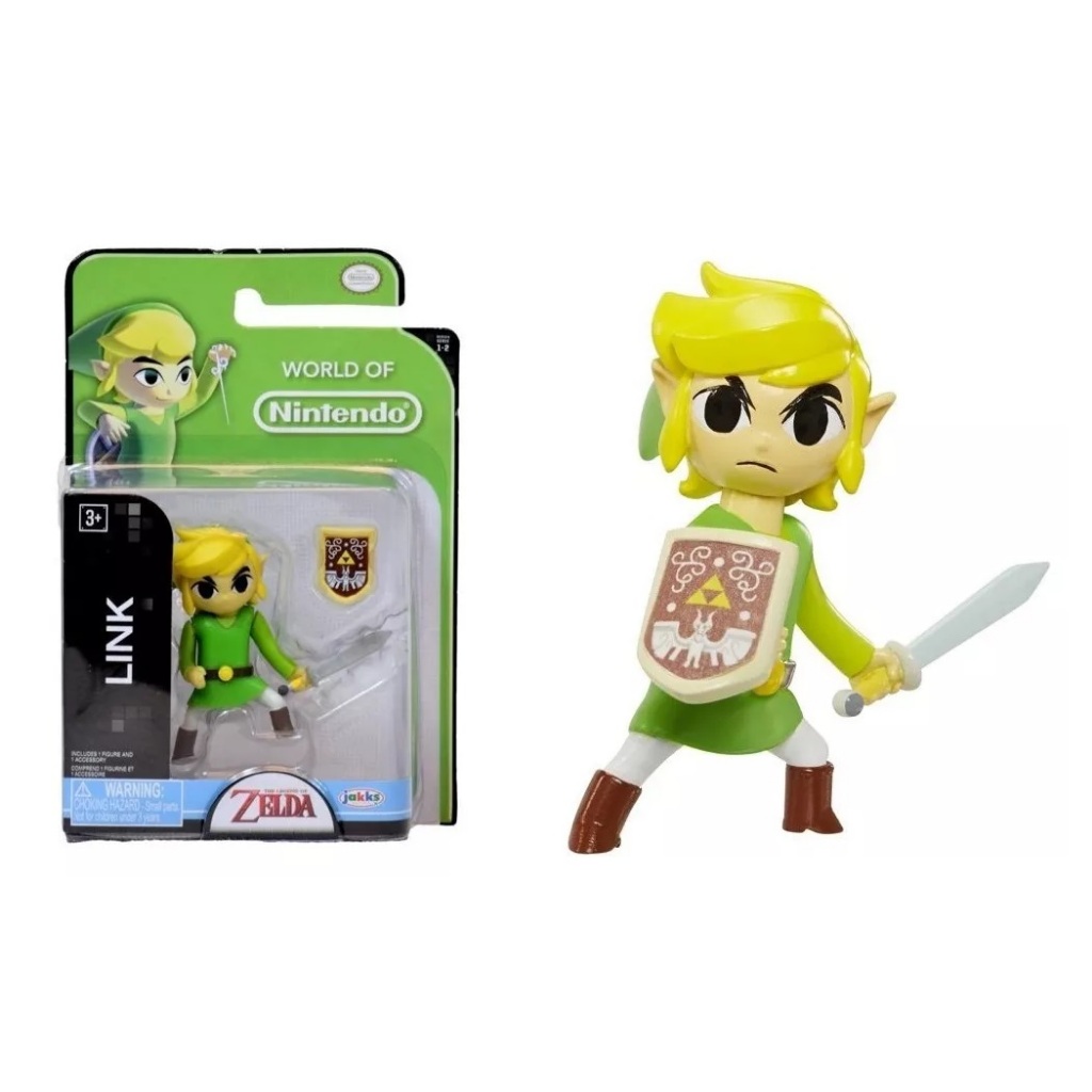Mini Figure Legend Of Zelda Link Jakks Gold | Shopee Brasil