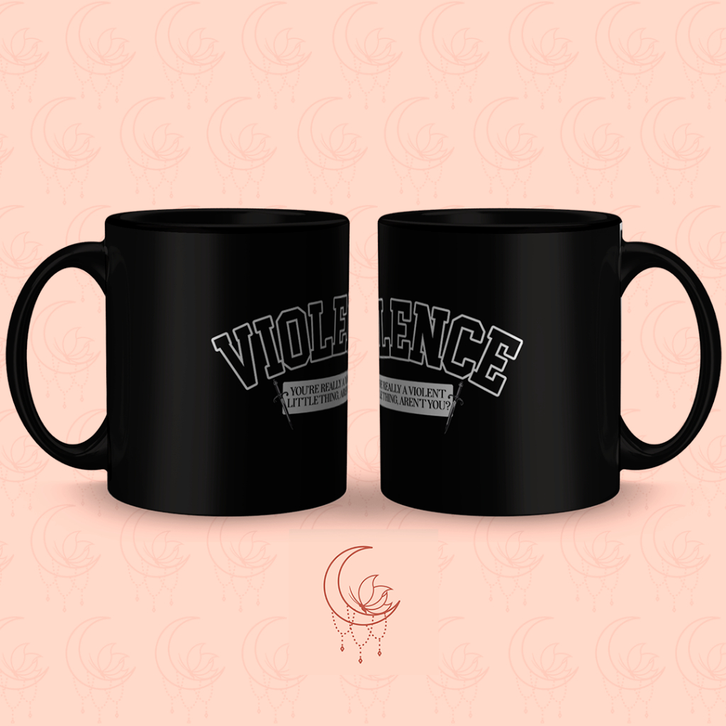 Caneca Fourth Wing - Violence - you’re really a violent little thing ...