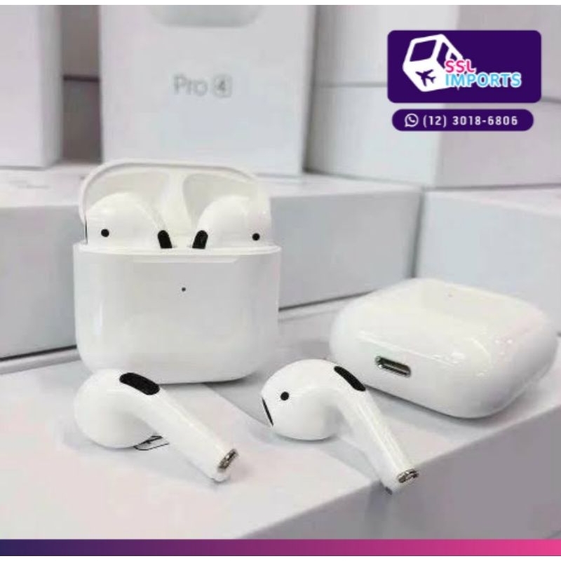 Fone de Ouvido Bluetooth Air Pro 4 Mini | Shopee Brasil