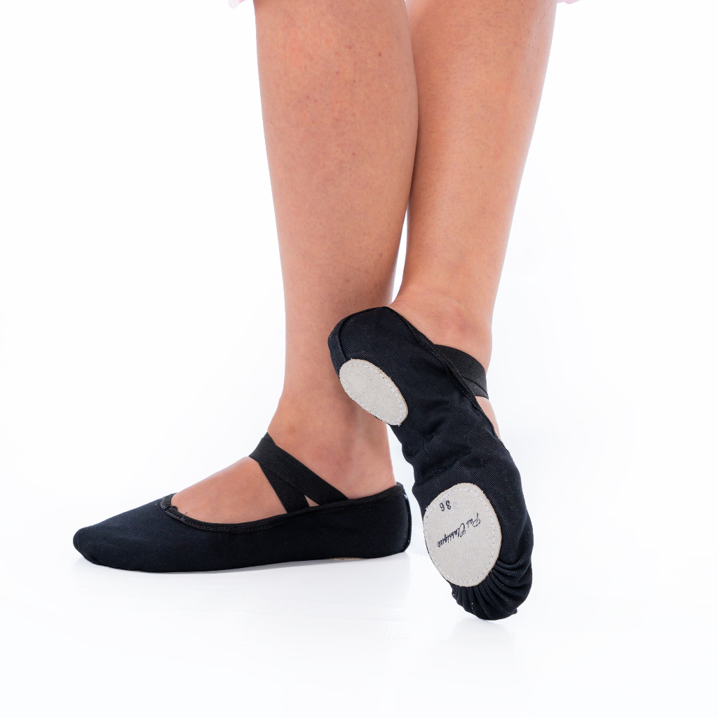 Sapatilha de Ballet Tecido Preto Fabrica Ballet | Shopee Brasil