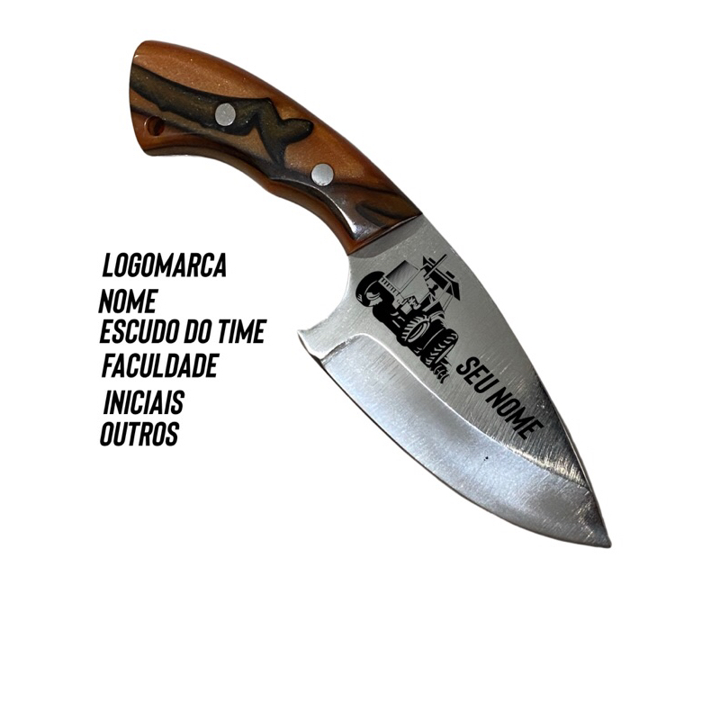Faca Campeira Personalizada Com nome, Imagem e Logomarca | Shopee Brasil