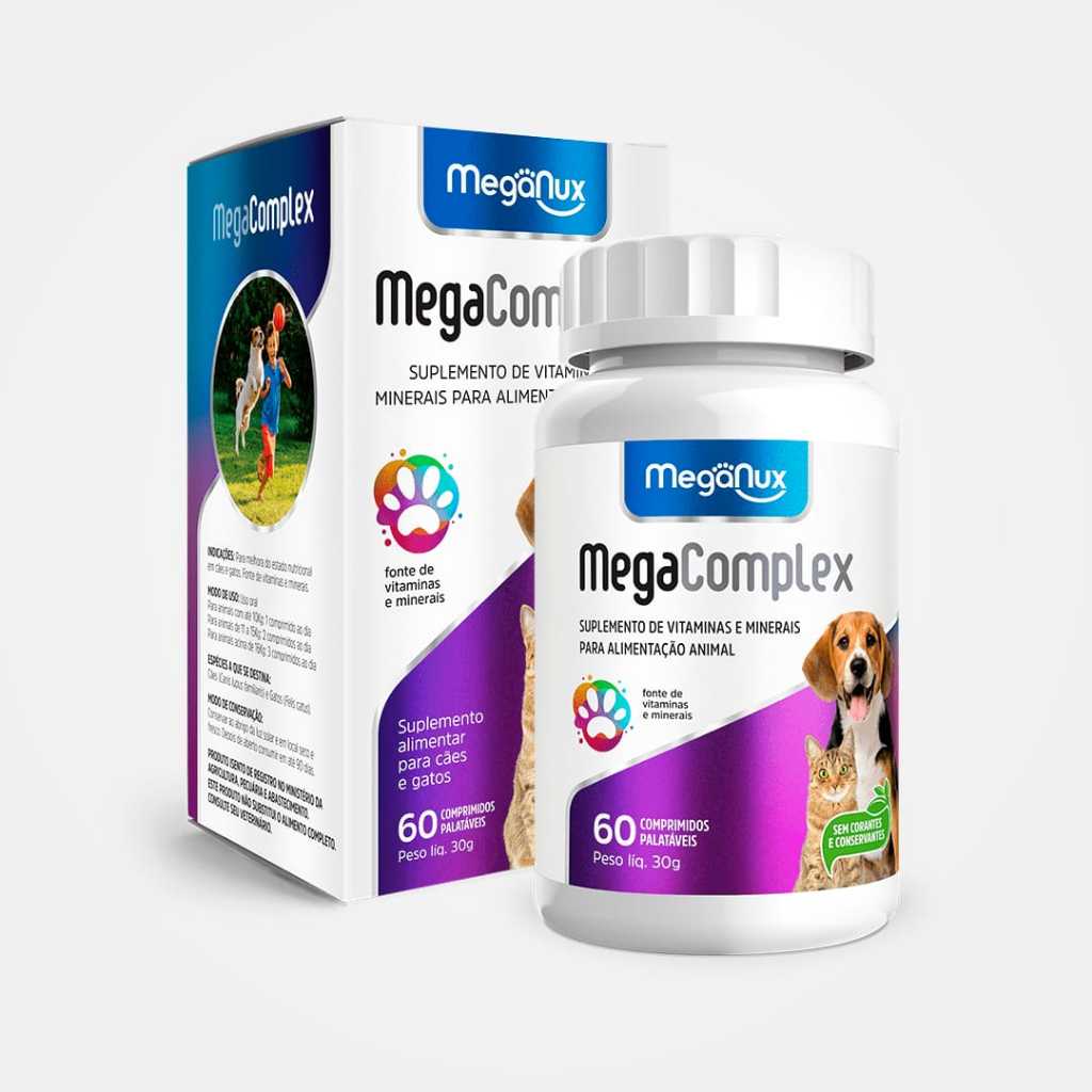 Mega Complex 500mg 60 comprimidos - Meganux | Shopee Brasil